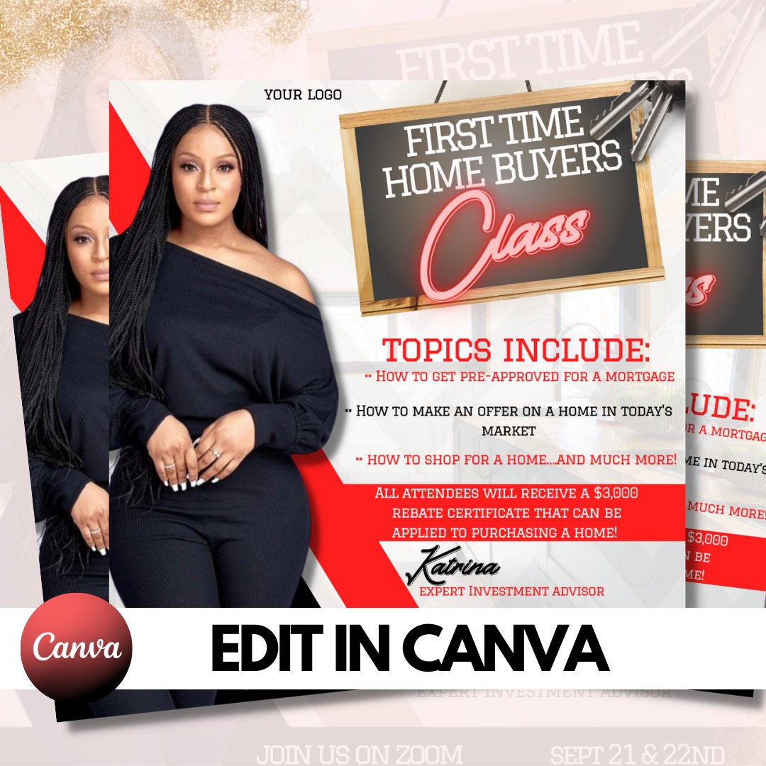 First Time Home Buyer Flyer, First Time Home Buyer Guide, First Time ...