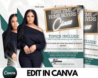 First Time Home Buyer Flyer, First Time Home Buyer Guide, First Time ...