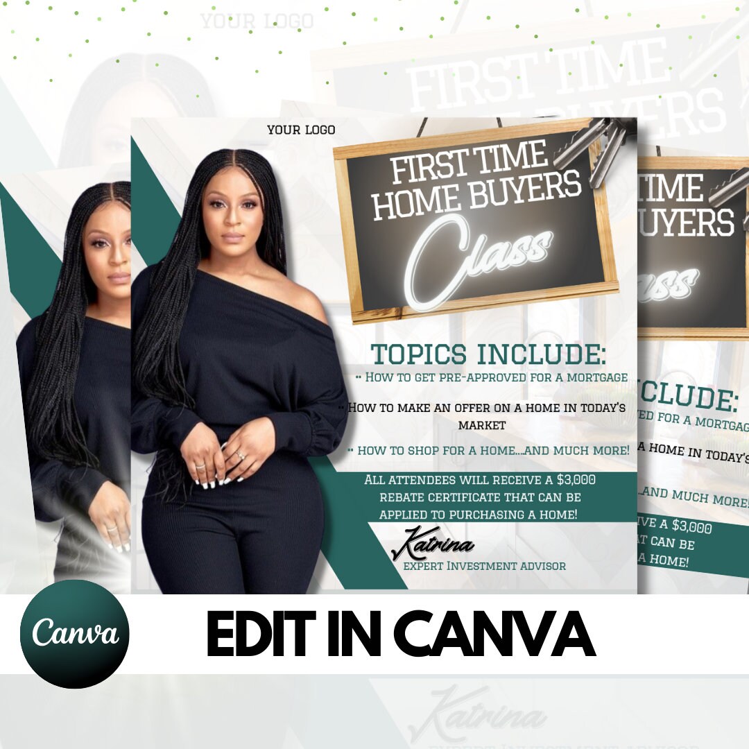 First Time Home Buyer Flyer, First Time Home Buyer Guide, First Time ...