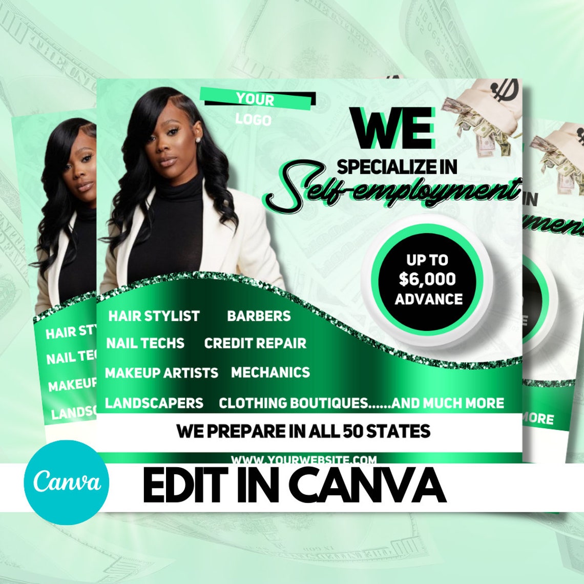 Tax Prep Flyers, Tax Preparation Flyer, Tax Preparer Marketing, Income ...