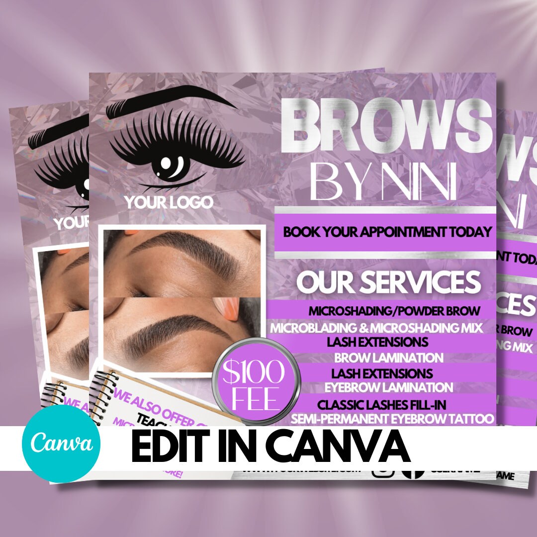 Microblading Flyer, Diy Lash Training Flyer, Lash Flyer, Lash Flyer ...