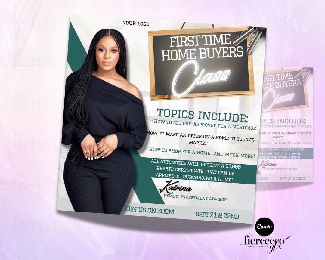 First Time Home Buyer Flyer, First Time Home Buyer Guide, First Time ...