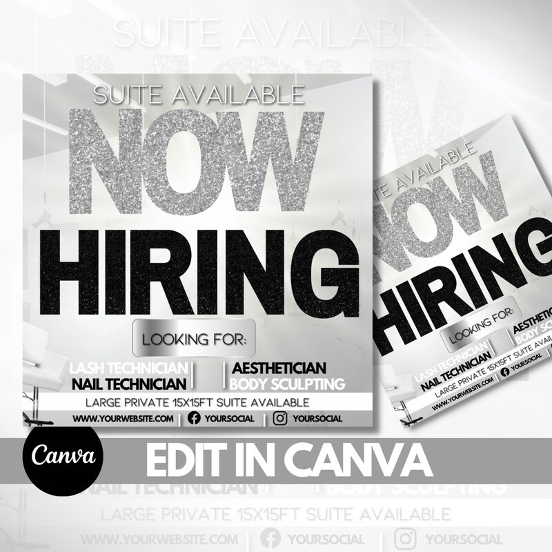 Salon Hiring Flyer - Etsy
