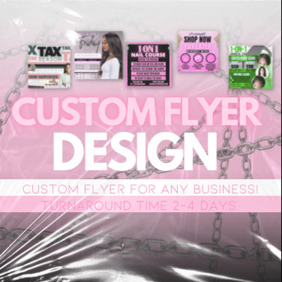 Custom Flyer Design - Etsy