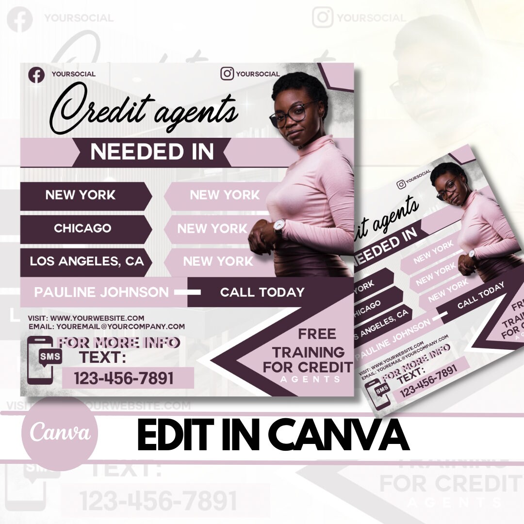 Credit Agents Flyer, Credit Repair Flyer, Credit Repair, Credit Flyer ...