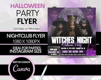 Editable Witches Night Out Invite: Your Ticket to a Night of - Etsy