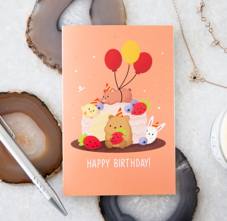 Happy Birthday Card Cute Birthday Card | Etsy