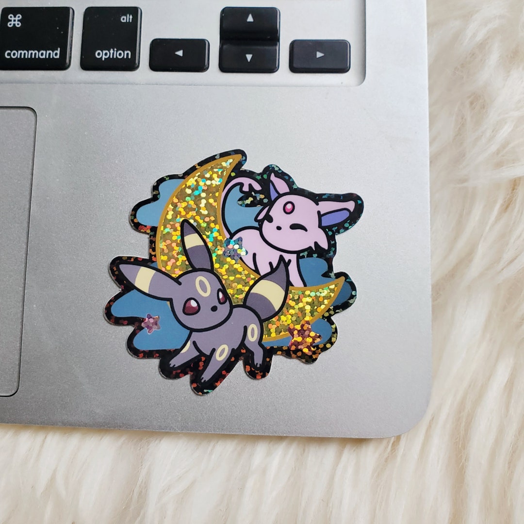 Umbreon Sticker Eveelution Cute Ghost Sticker Anime Sticker Anime ...