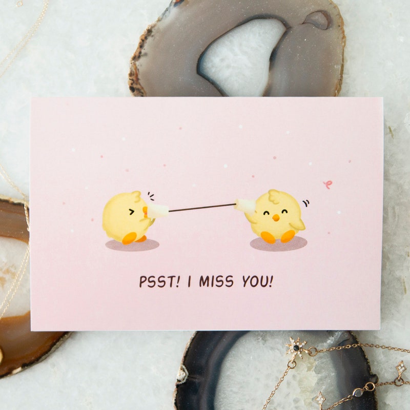 Miss You Cards - Etsy