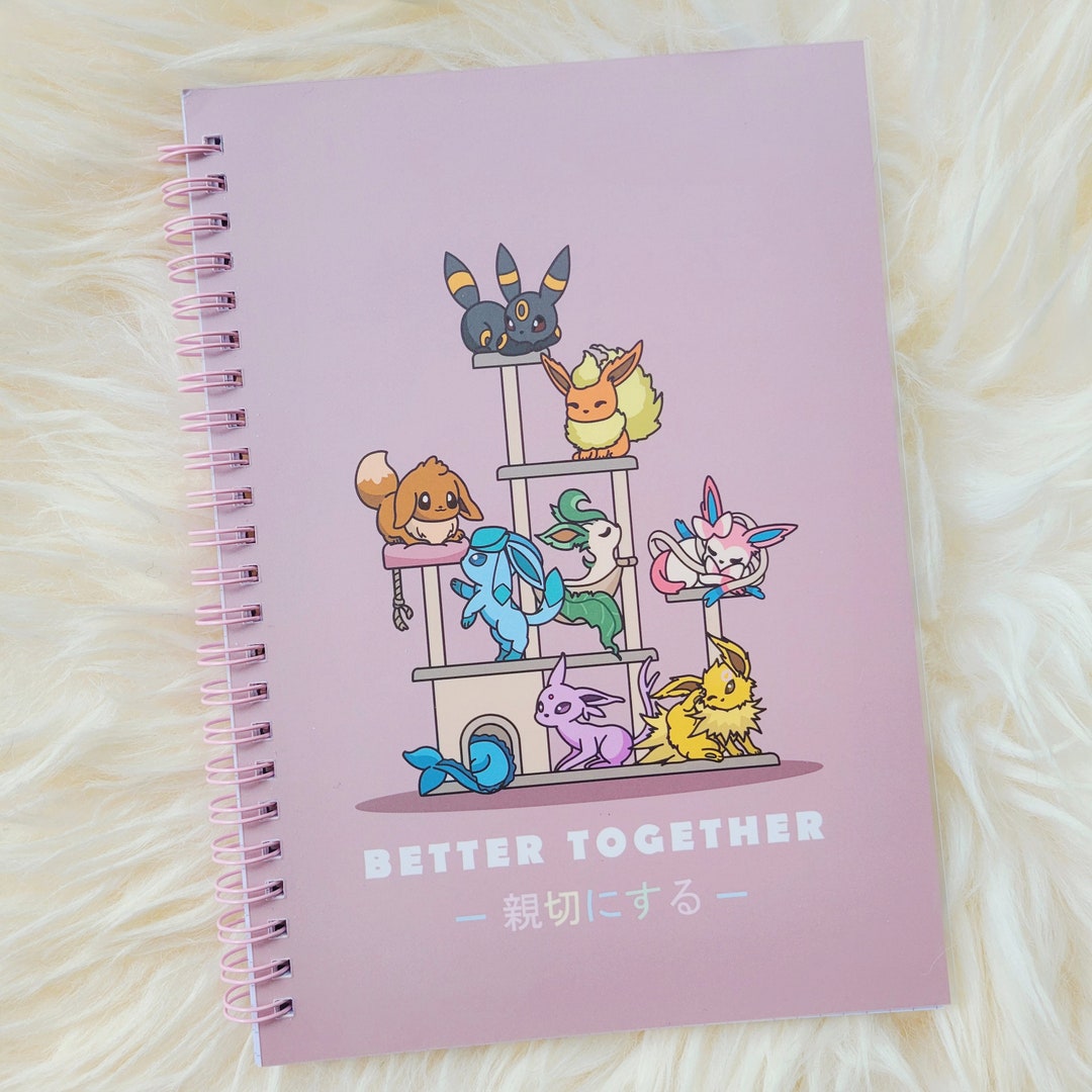 Grid Note Books Cute Note Book Eeveelution Anime Note Books 6x8 ...