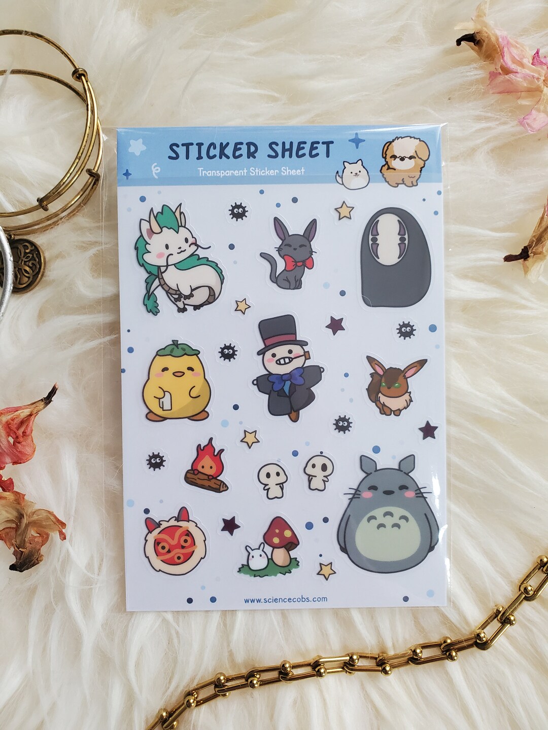 Cute Monsters Sticker Sheet Kawaii Anime Sticker Sheet Strange ...