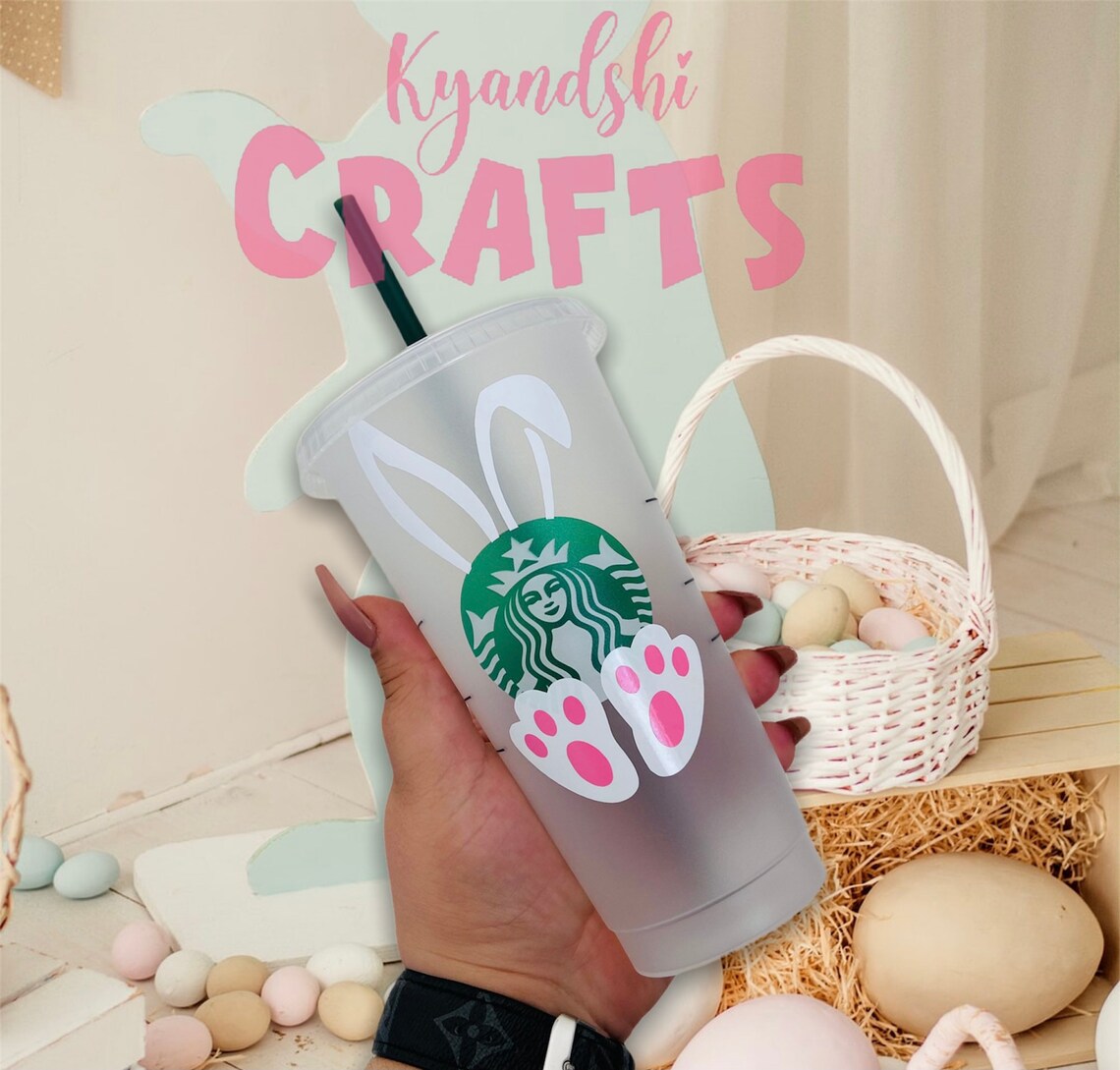 Starbucks Easter Tumbler Bunny | Etsy