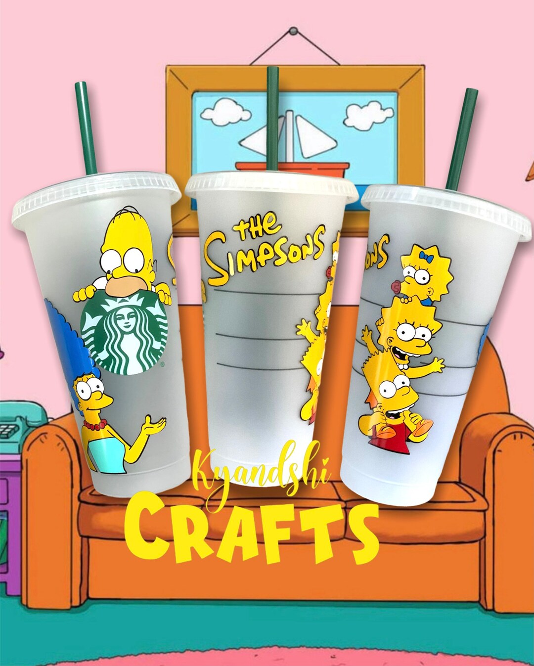 Starbucks Tumbler / Simpson - Etsy