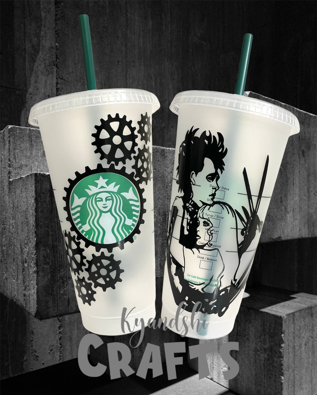 Edward Scissorhands Inspired Starbucks Tumbler - Etsy