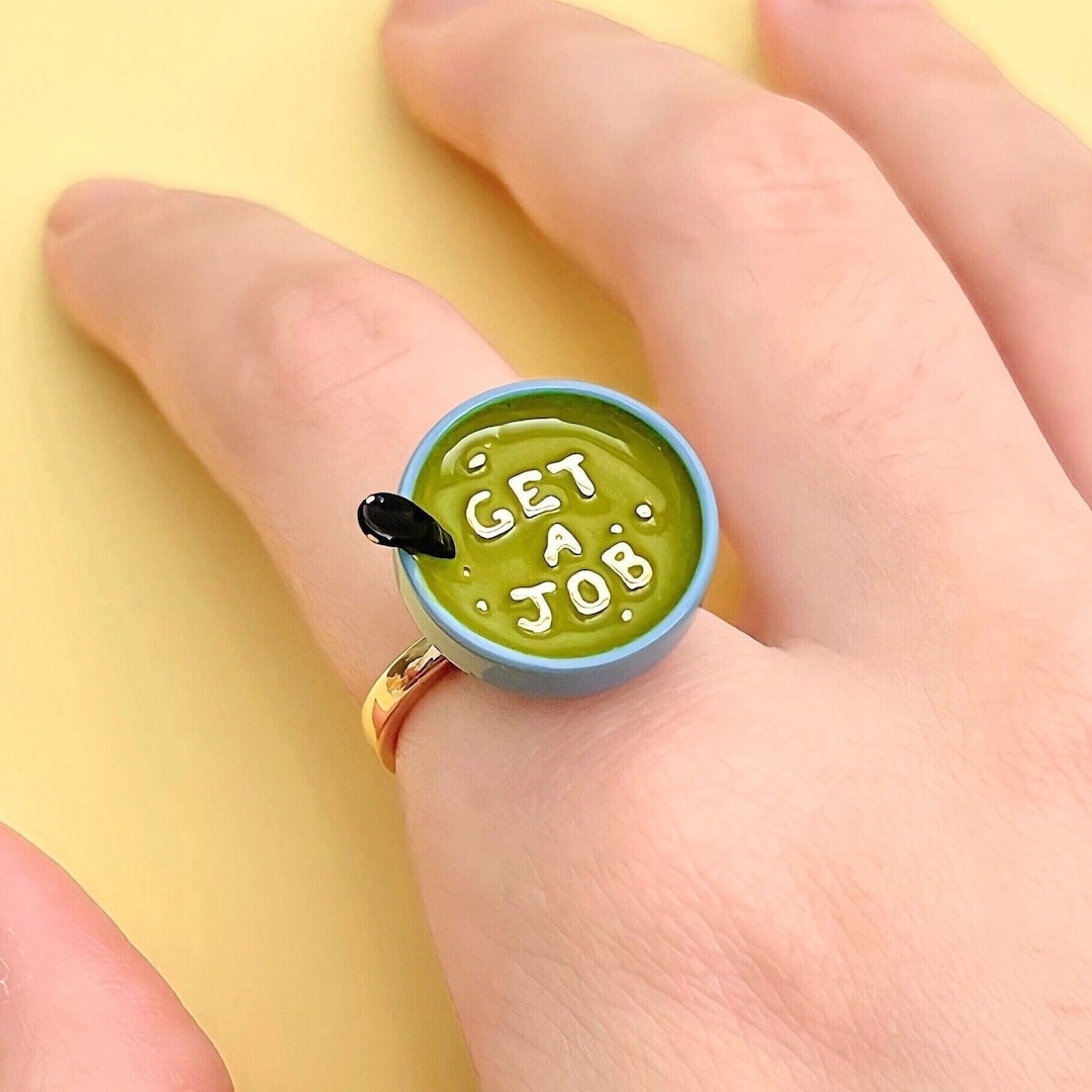3D “get A Job” Spongebob Fidget Ring Meme - Etsy