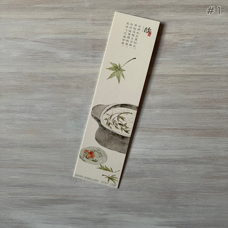 Japanese Traditional Food Bookmarks (7 Patterns to Choose From) Earth ...