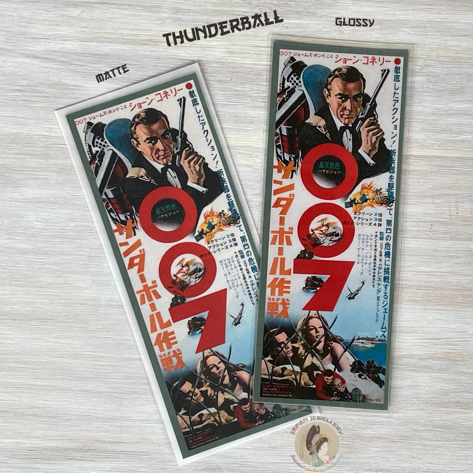 Sean Connery Thunderball (1965) Japanese James Bond Series 007 Bookmark ...