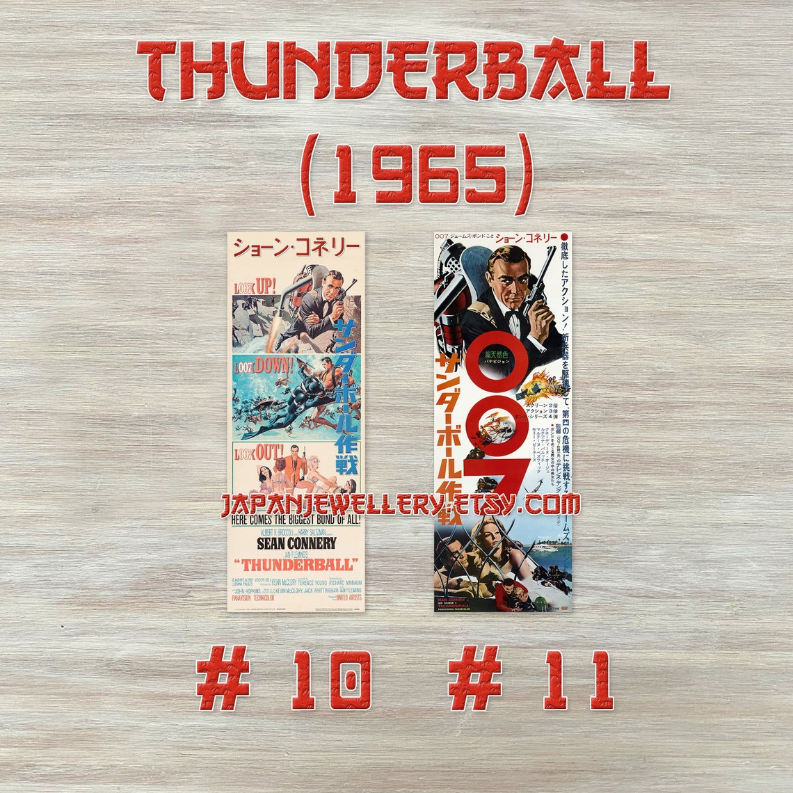 Sean Connery Thunderball 1965 Japanese James Bond Series 007 Bookmark ...