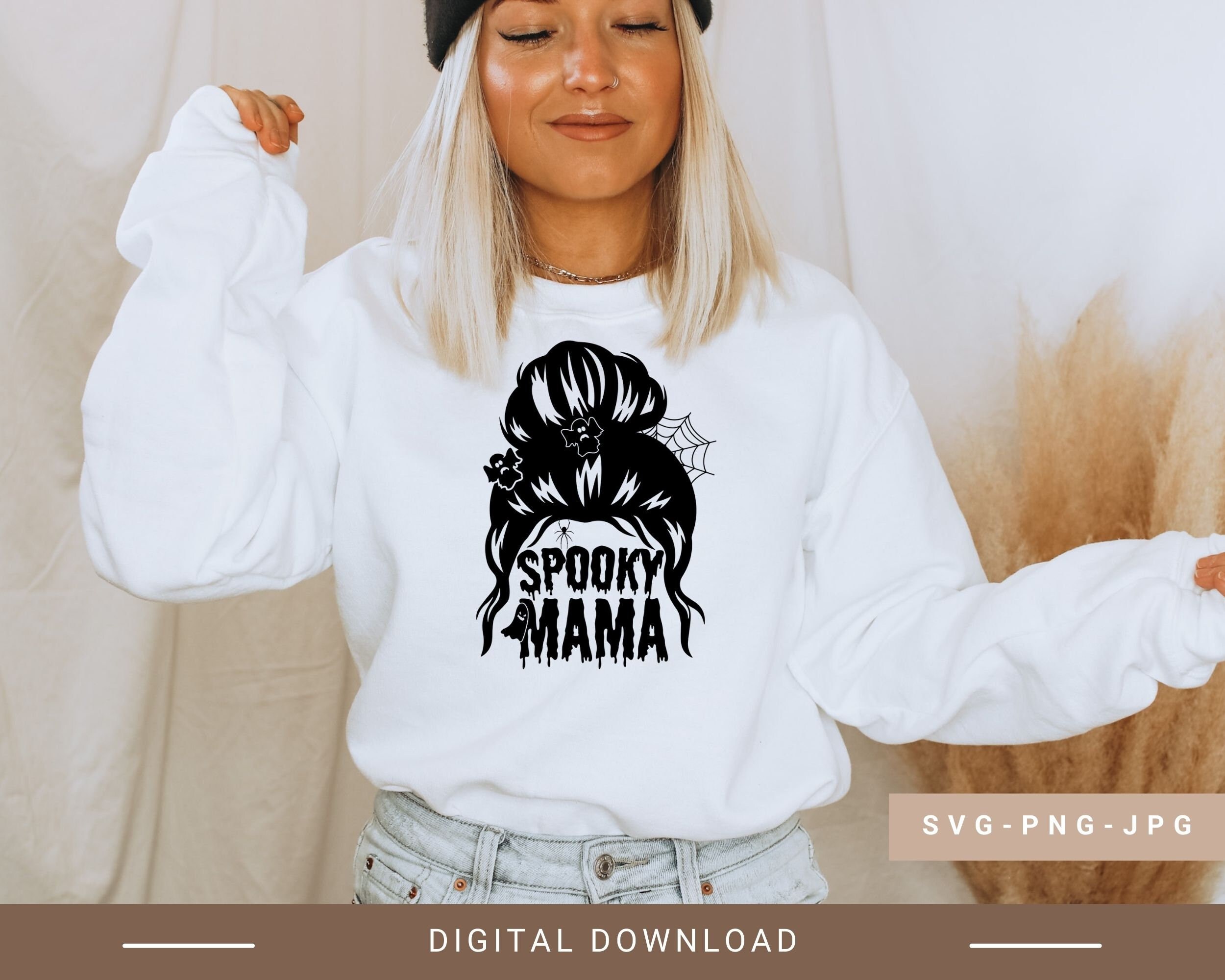 Spooky Mama SVG Halloween Mama SVG Halloween Maternity - Etsy