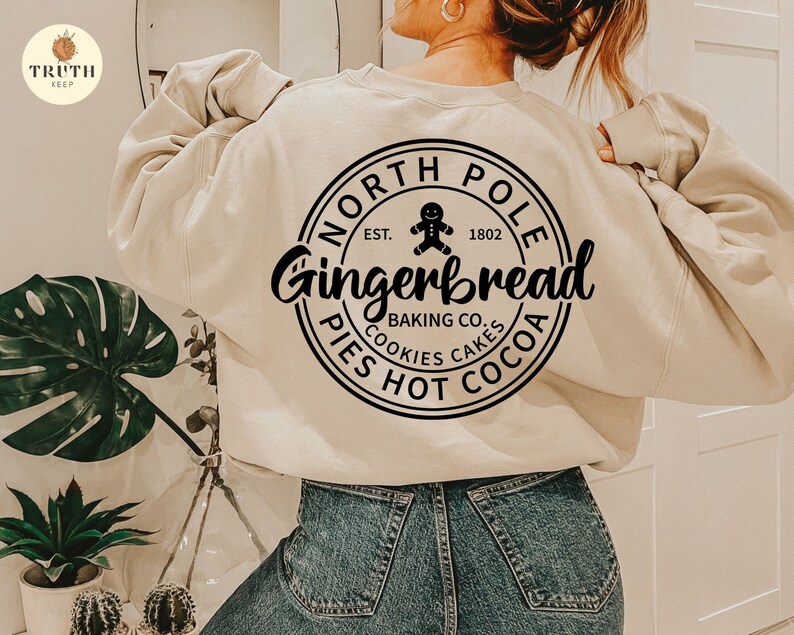 North Pole Gingerbread Baking Co Svg Pngchristmas Etsy
