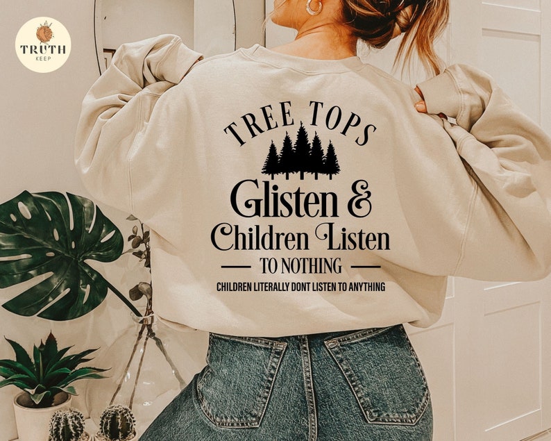 Tree Tops Glisten and Children Listen Svgchristmas Svg Png - Etsy