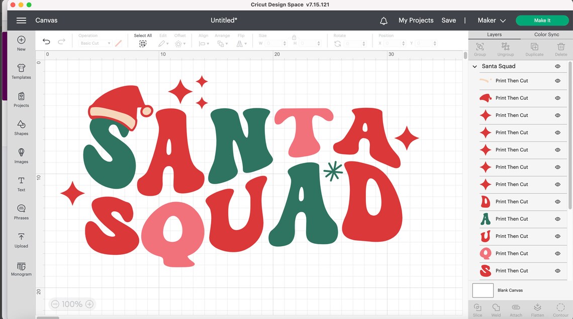 Santa Squad Svg Pngchristmas Svg Shirtkids Christmas - Etsy