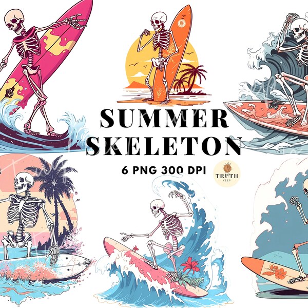 Summer Skeleton Png - Etsy