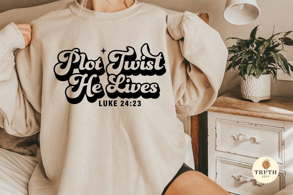 Plot Twist He Lives Svg for Shirtchristian Svghappy Easter - Etsy