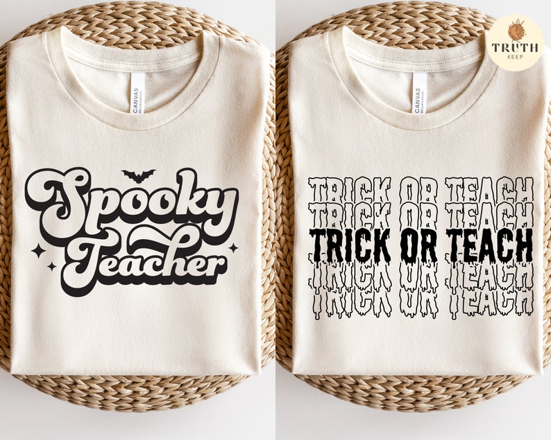 Spooky Teacher Svgtrick or Teach Svgbundle Halloween Teacher - Etsy