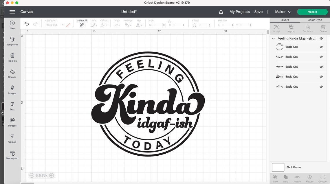 Feeling Kinda Idgaf-ish Today Svgsarcastic Svg for Shirtboho - Etsy