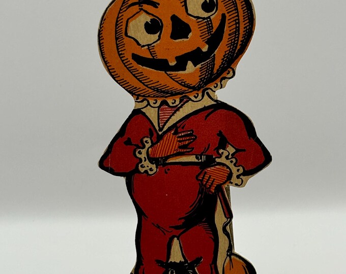 Vintage Halloween 1920s Johnny Pumpkin Head Made by Beistle!!! - Etsy