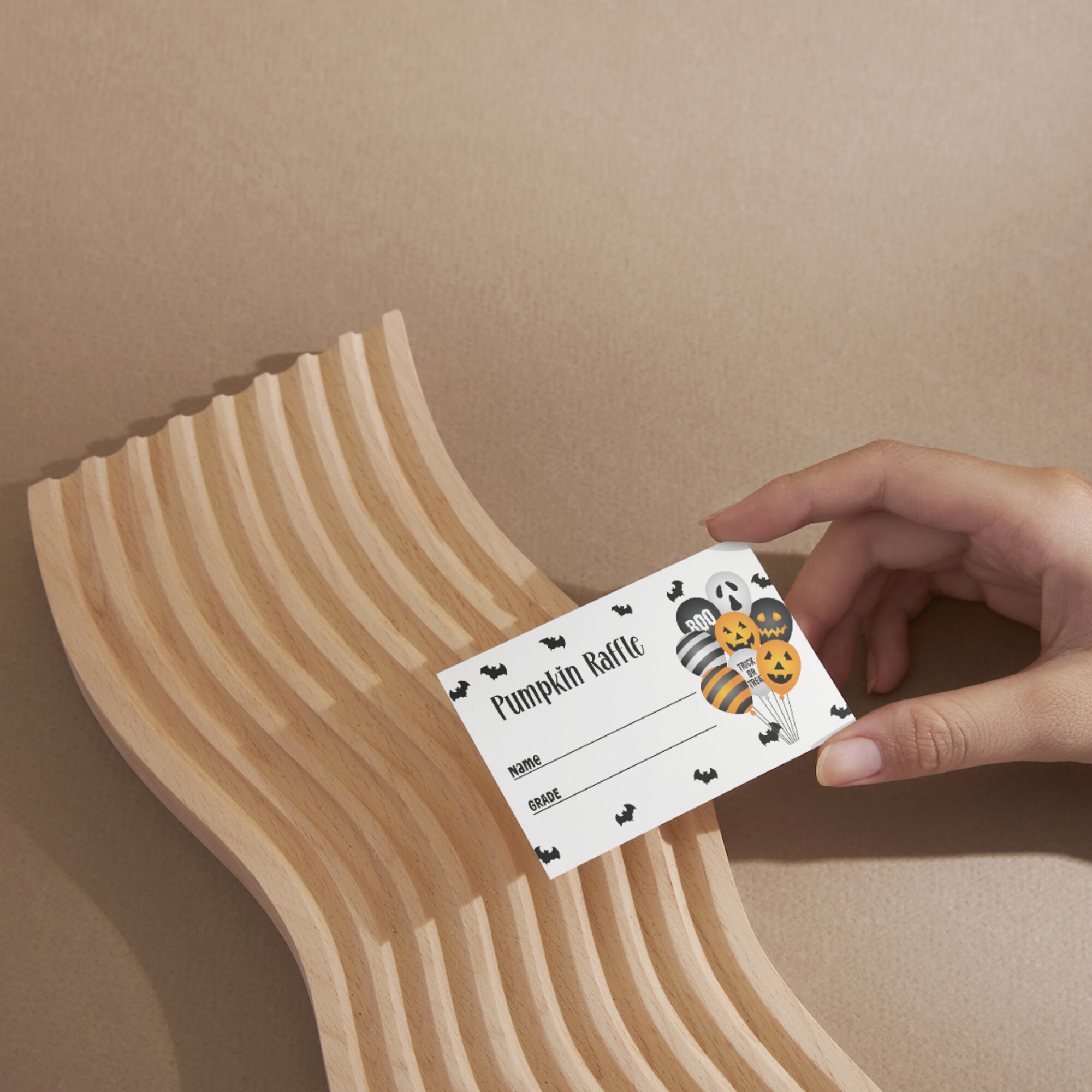 Halloween Pumpkin Raffle Ticket Printable Raffle Ticket - Etsy