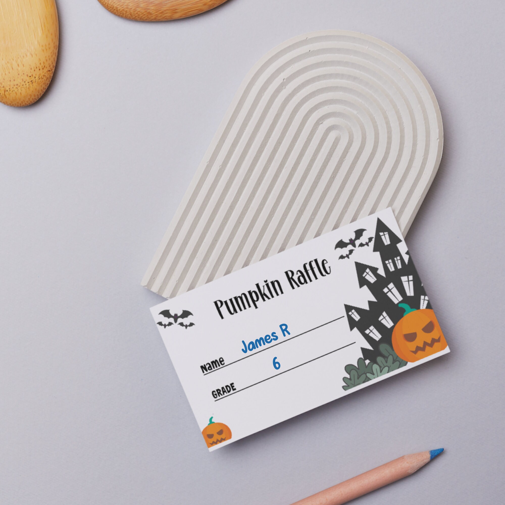 Halloween Pumpkin Raffle Ticket Printable Raffle Ticket - Etsy