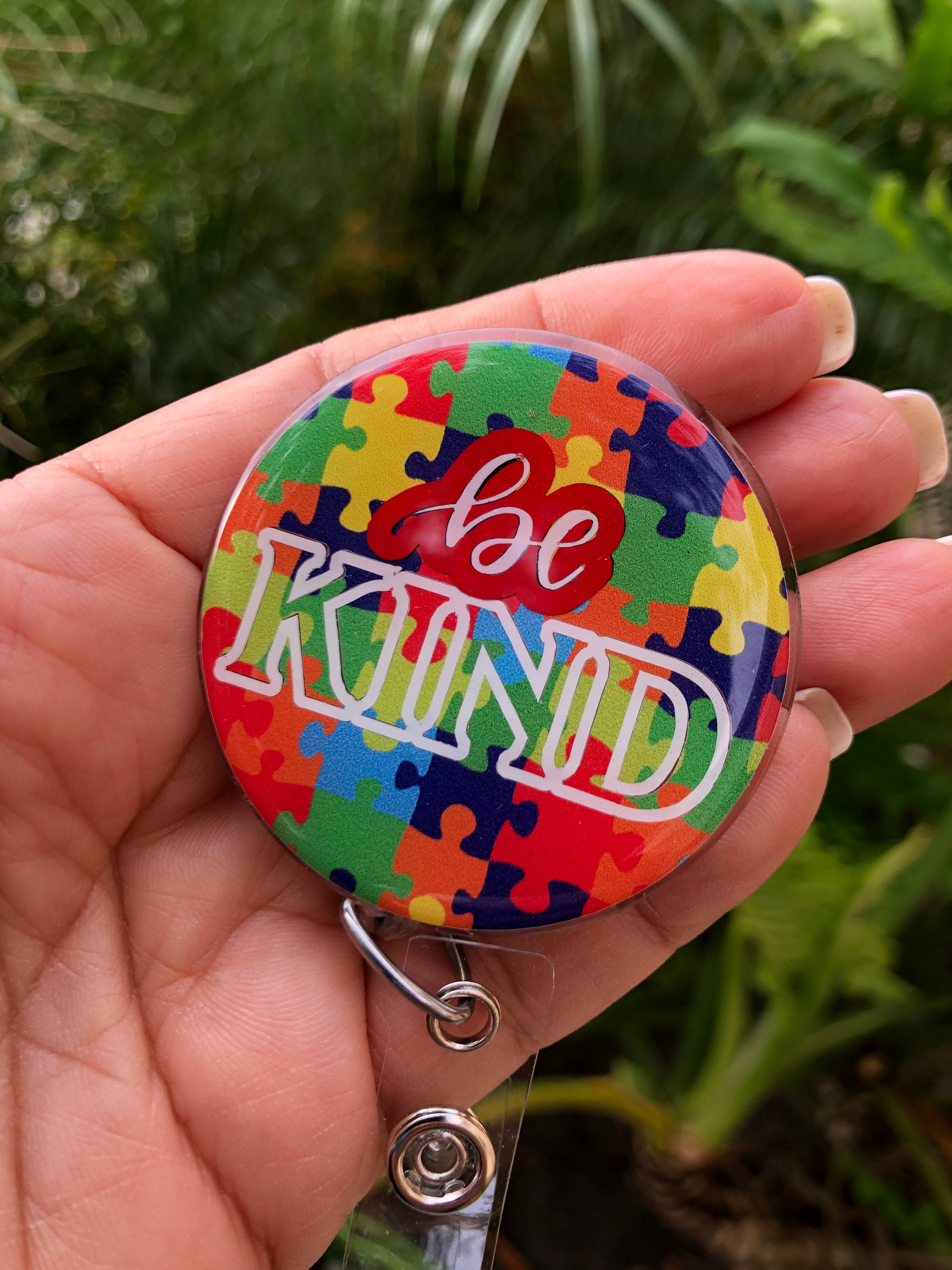 Be Kind Autism Badge Reel/Button | Etsy
