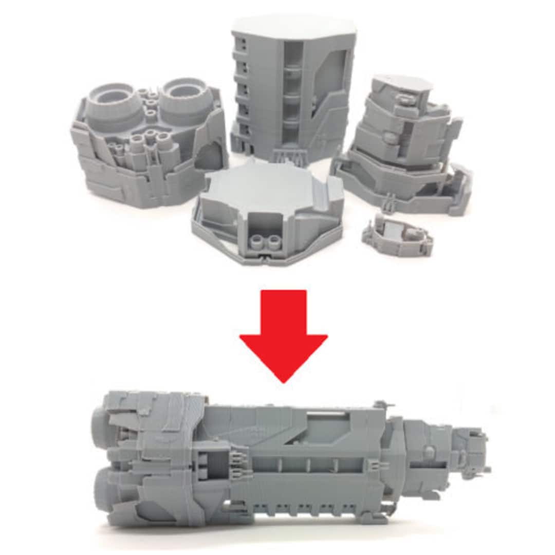 Pillar of Autumn Halcyon-class - 1", 3", 6" or 12" Model - Custom & Fan ...