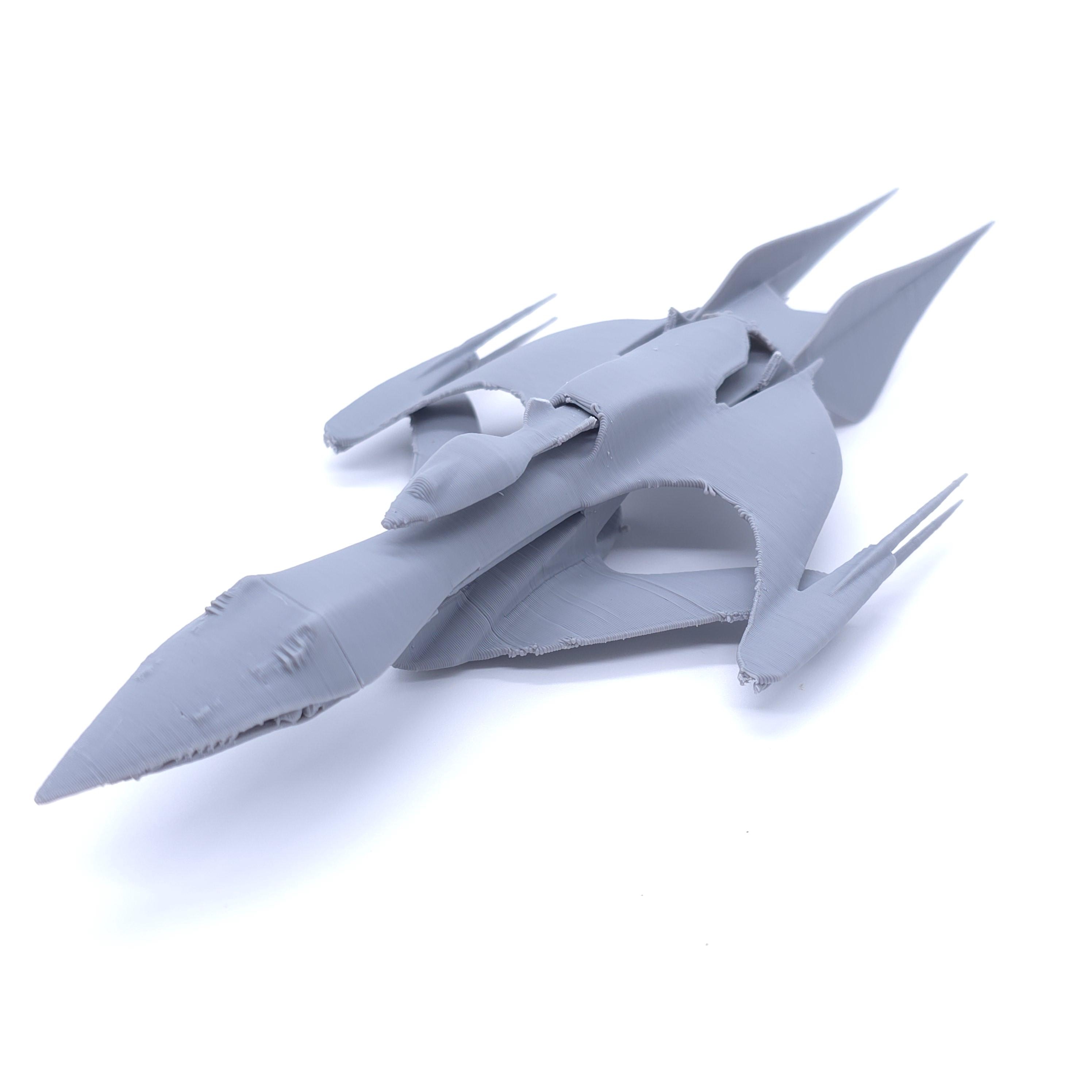 White Star - 1", 3", 6" or 12" Model - Custom Spaceship Sci-fi Model ...