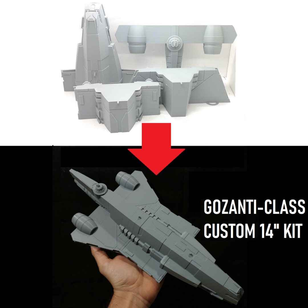 Gozanti - 36cm/14in Model Kit - Custom Spaceship Sci-fi Model Kit Space ...