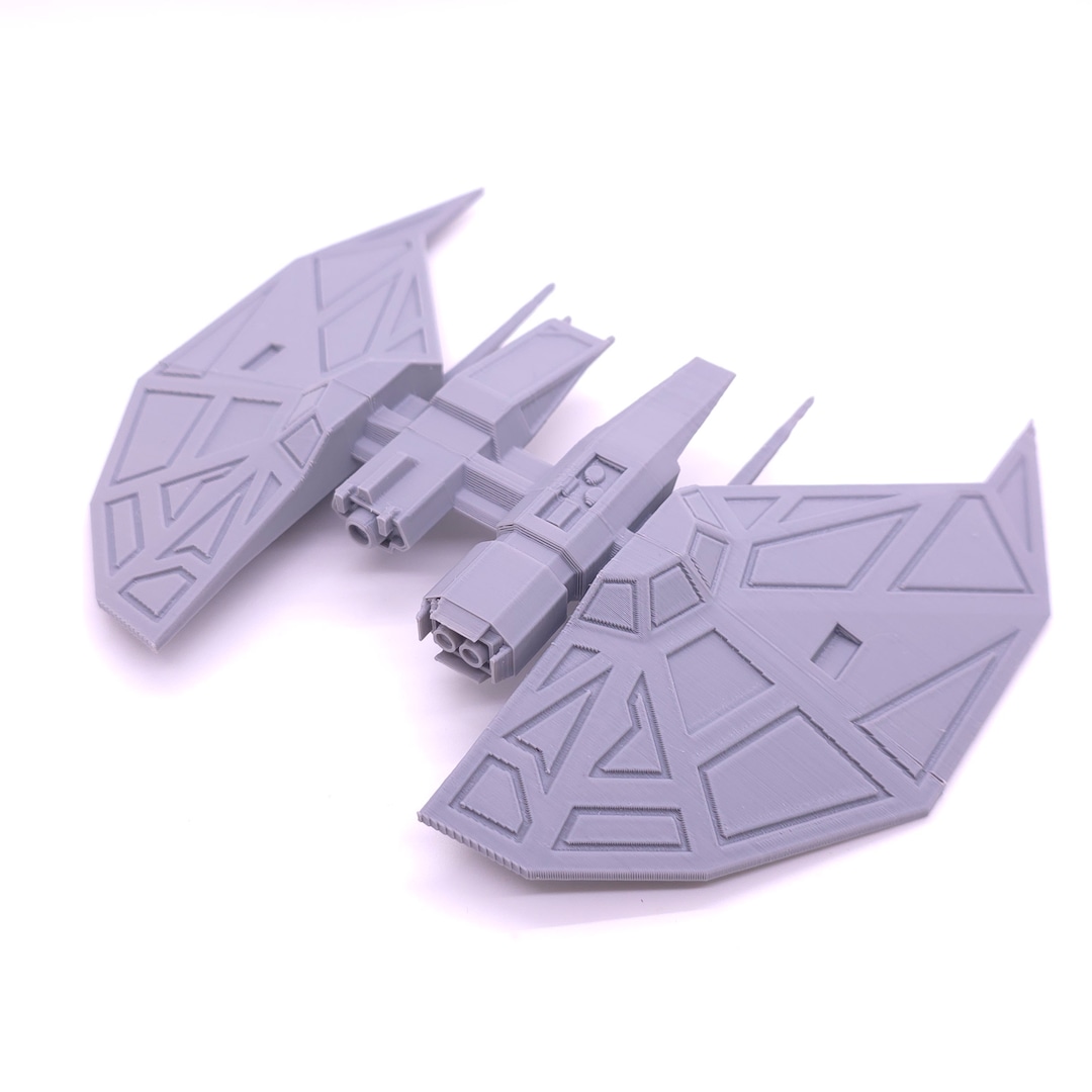 Kilrathi MK4 Medium Fighter - 1", 3", 6" or 10" Model - Spaceship Sci ...