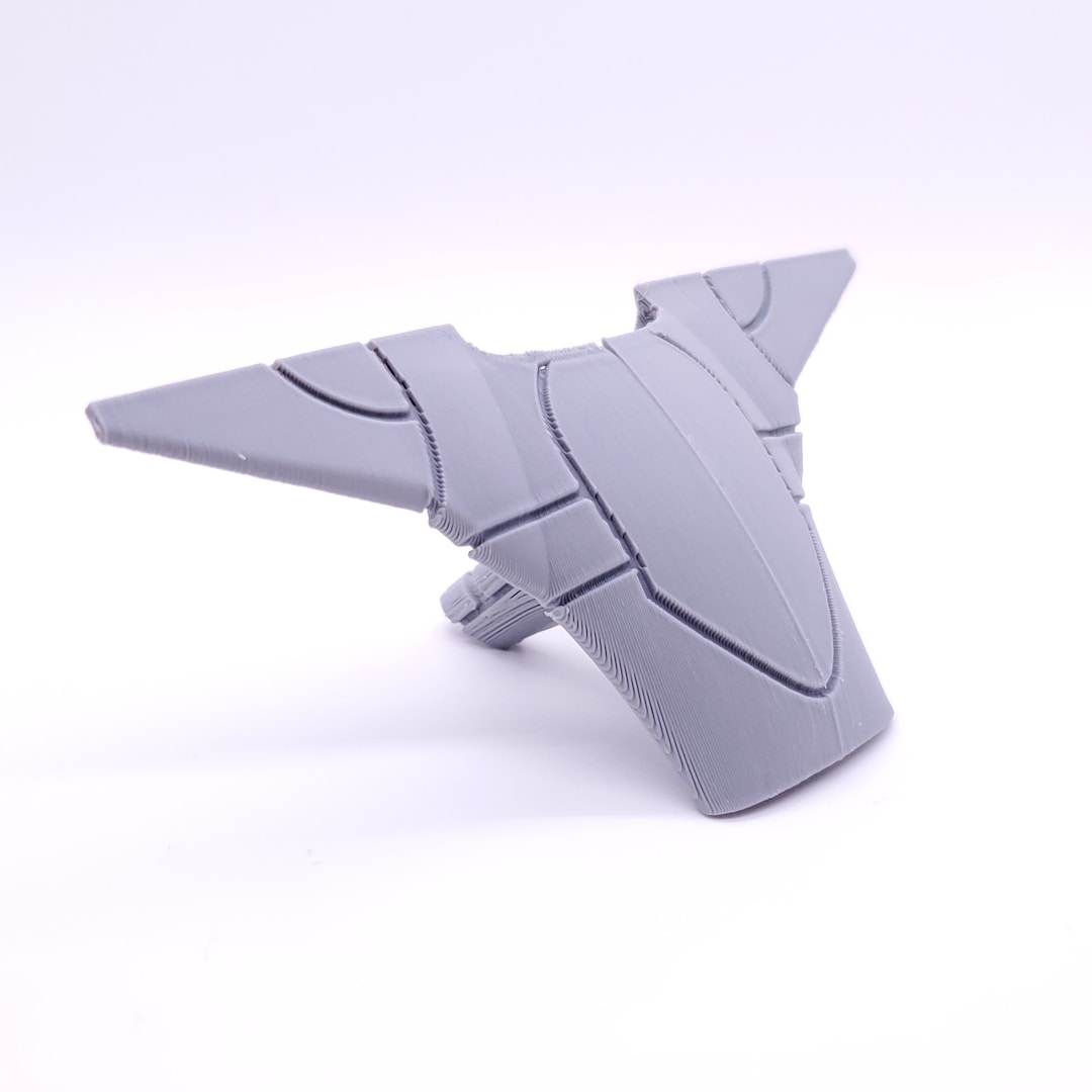 Asari Cruiser - 1", 3", 6", 9" or 12" Model - Custom Spaceship Sci-fi ...