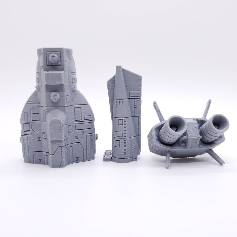 Banshee Class Destroyer - 1", 3", 6" or 12" Model - Custom Kit Robotech ...