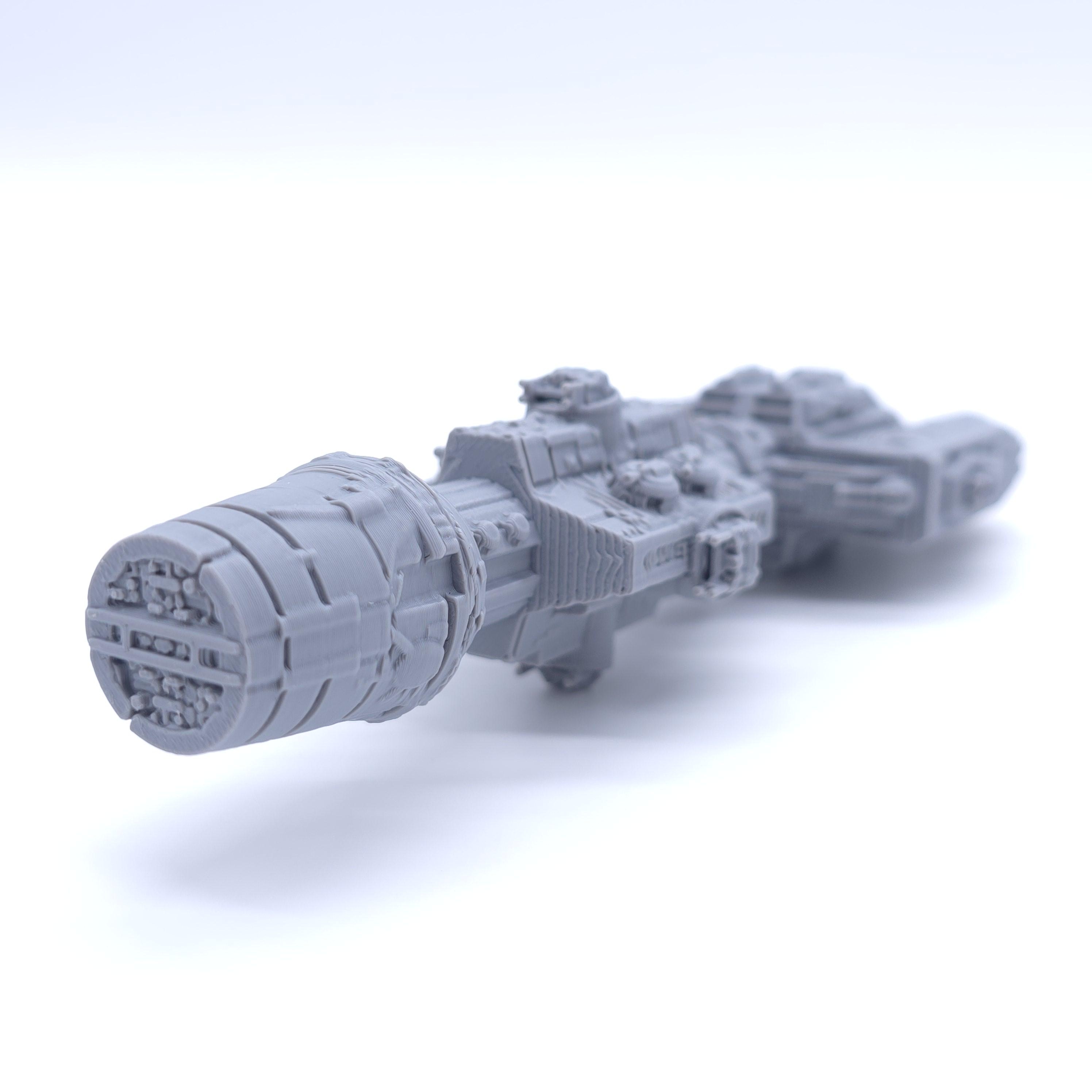 DP20 Gunship - 1", 3", 6" or 12" Model - Custom Spaceship Sci-fi Model ...