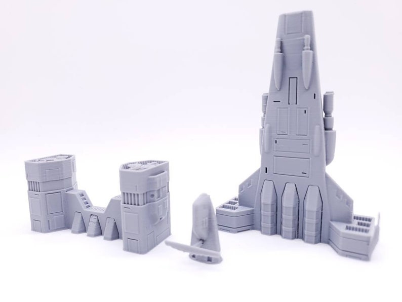 Oberth Class 1", 3", 6" or 12" Model - Custom Kit Robotech Space Ship ...