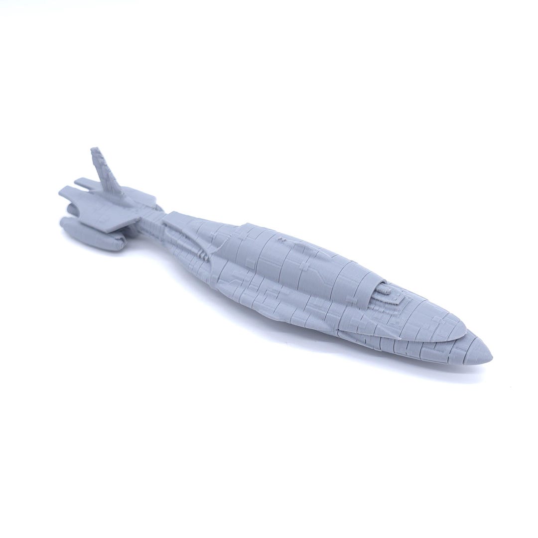 MC35 Assault Frigate - 1", 3", 6" or 12" Model - Custom Spaceship Sci ...