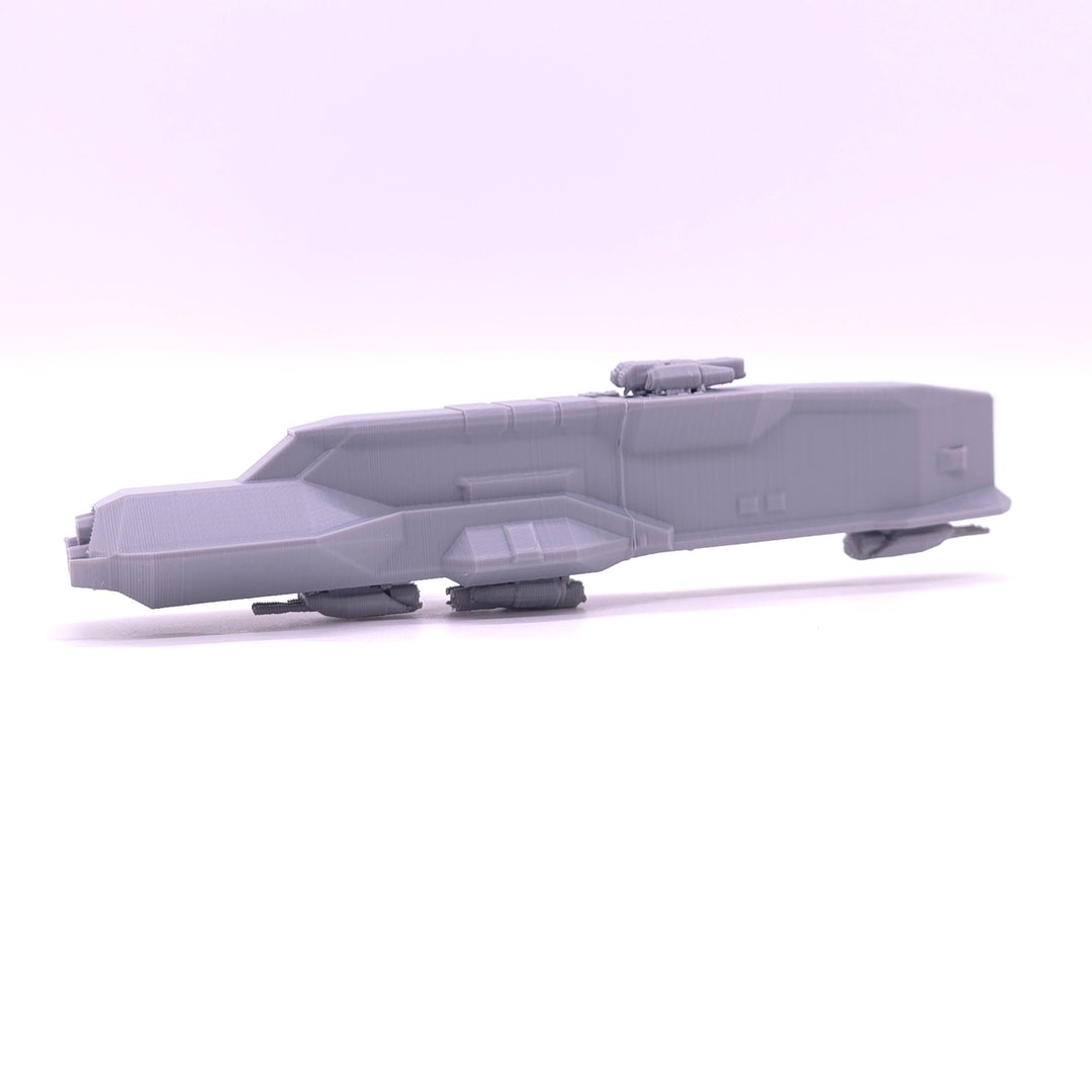 Hiigaran Destroyer - 1", 3", 6" or 12" Model - Spaceship Sci-fi Model ...