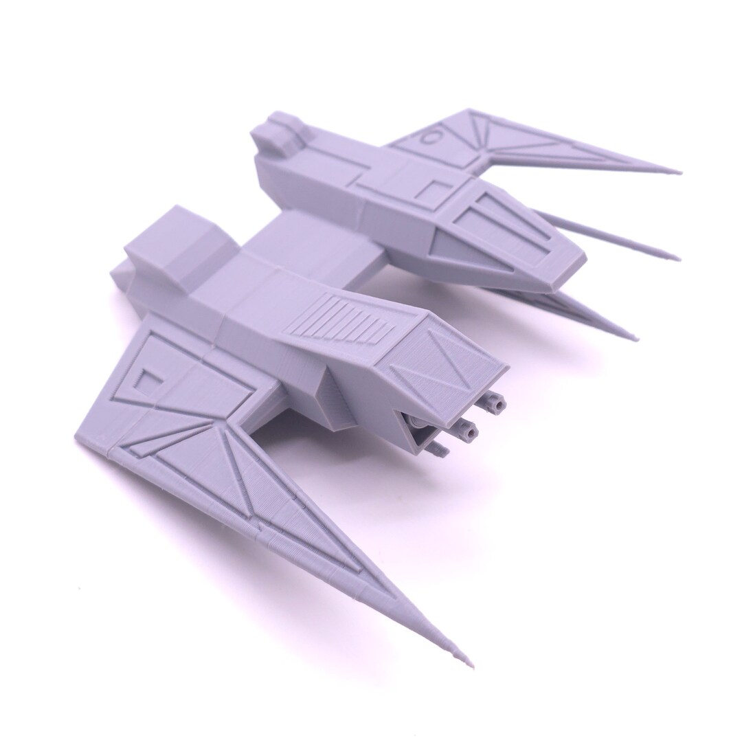 Kilrathi Darket Light Fighter - 1", 3", 6" or 12" Model - Spaceship Sci ...