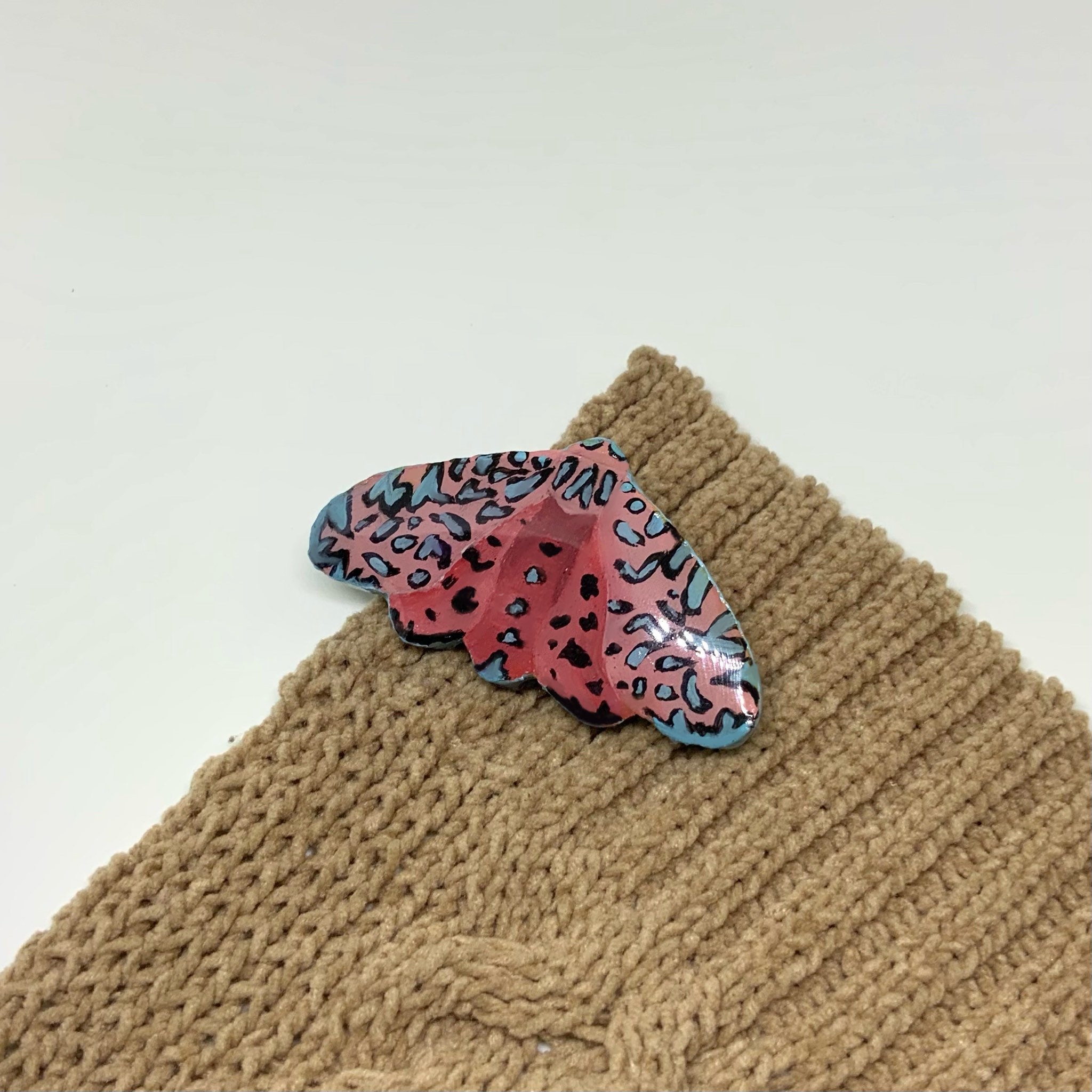 Polymer Clay Moth Brooch/pin - Etsy