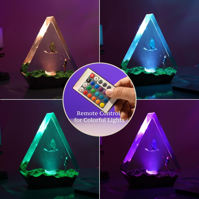 HTTYD Tooth.less Night Light – Dragon Resin Wood Lamp for Fantasy Room ...