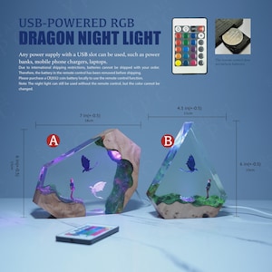 HTTYD Tooth.less Night Light – Dragon Resin Wood Lamp for Fantasy Room ...