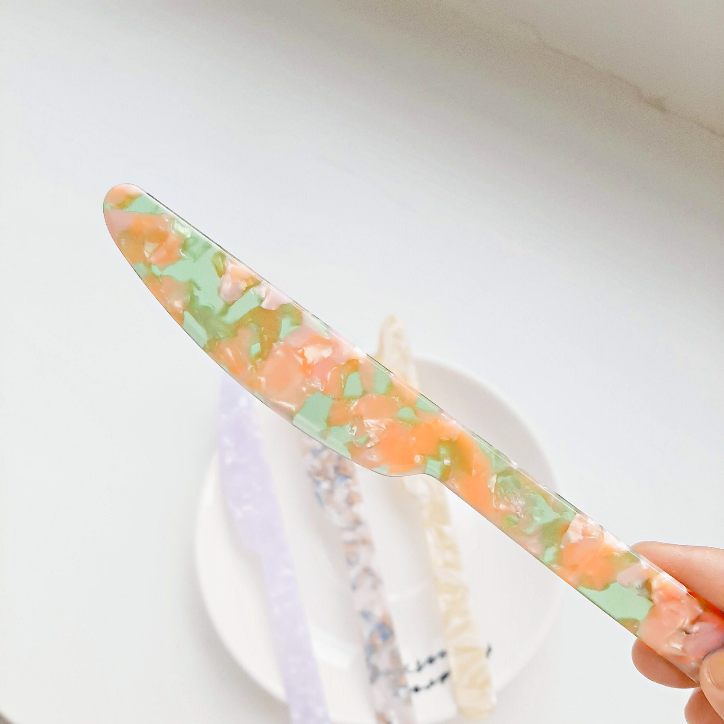 Boho Chic Dessert Knife Set for Colorful Parties and Picnics - Kitchen ...