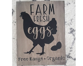 Free Range Eggs Sign - Etsy UK